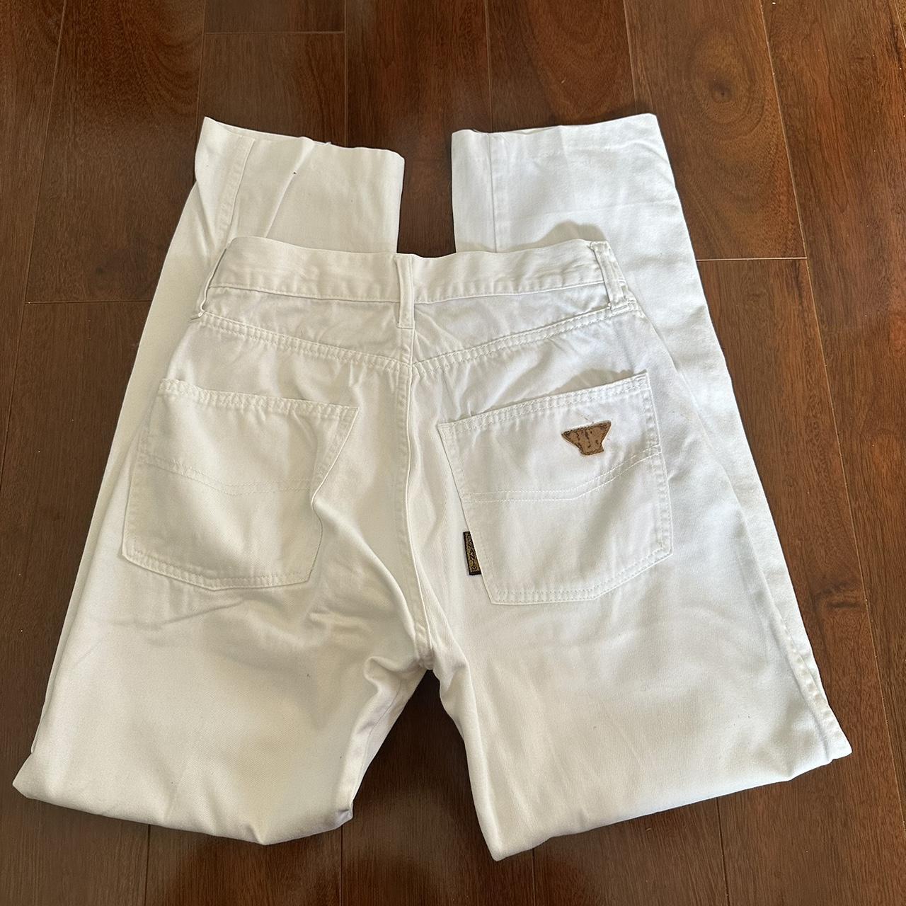Giorgio Armani Women's White Jeans | Depop