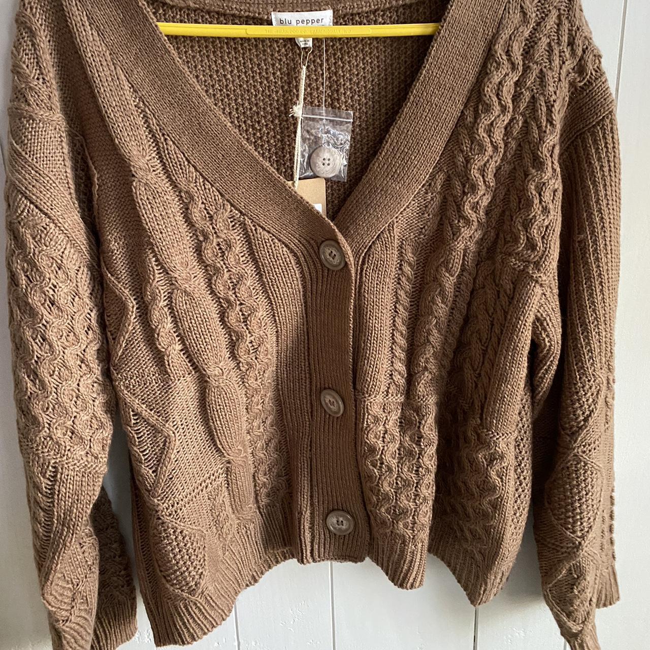 Women's Brown Cardigan | Depop