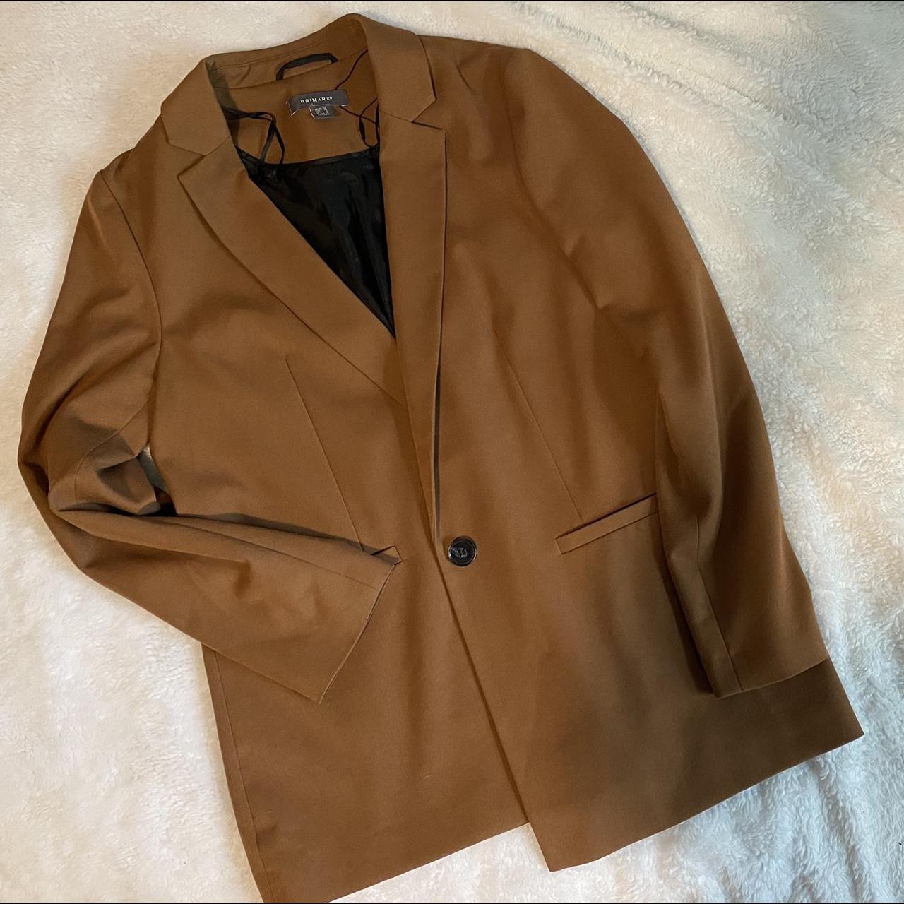 primark brown blazer US 8 #primark #blazer - Depop