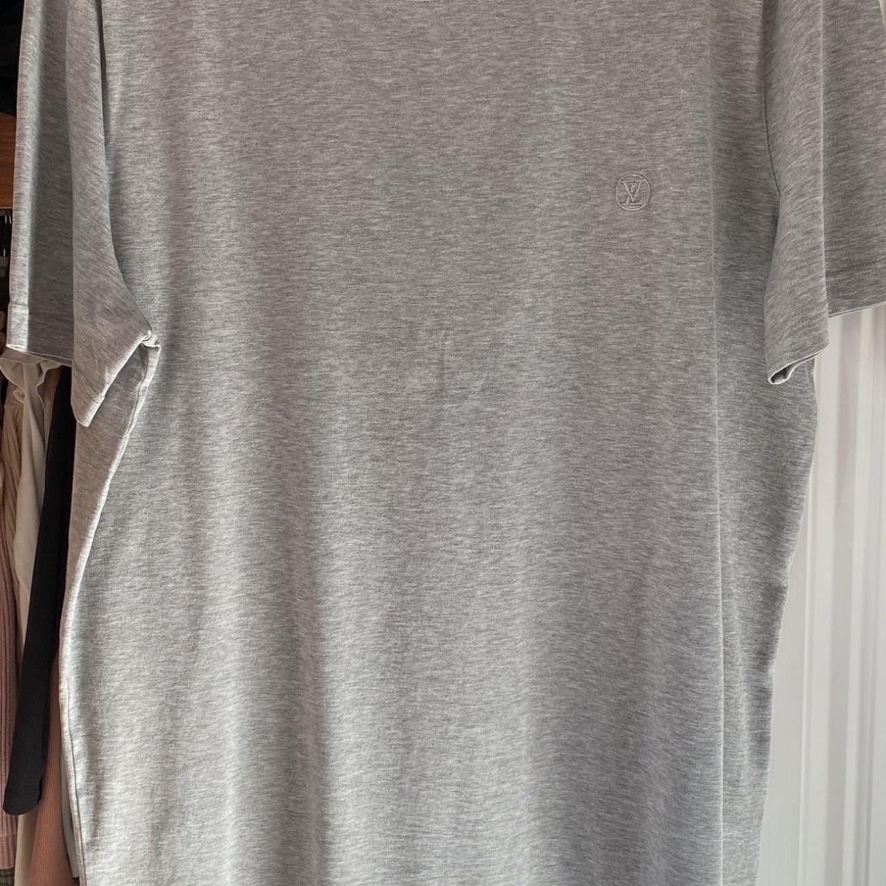 Authentic LV Classic T-Shirt Large Grey Marl - Depop