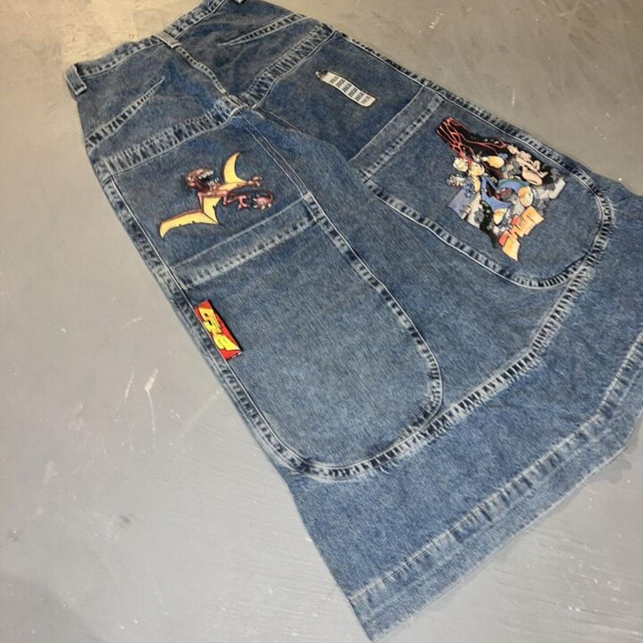 ‼️NwT‼️ 90's Rare Vintage JNCO LEAPIN LIZARD Wide Leg... - Depop