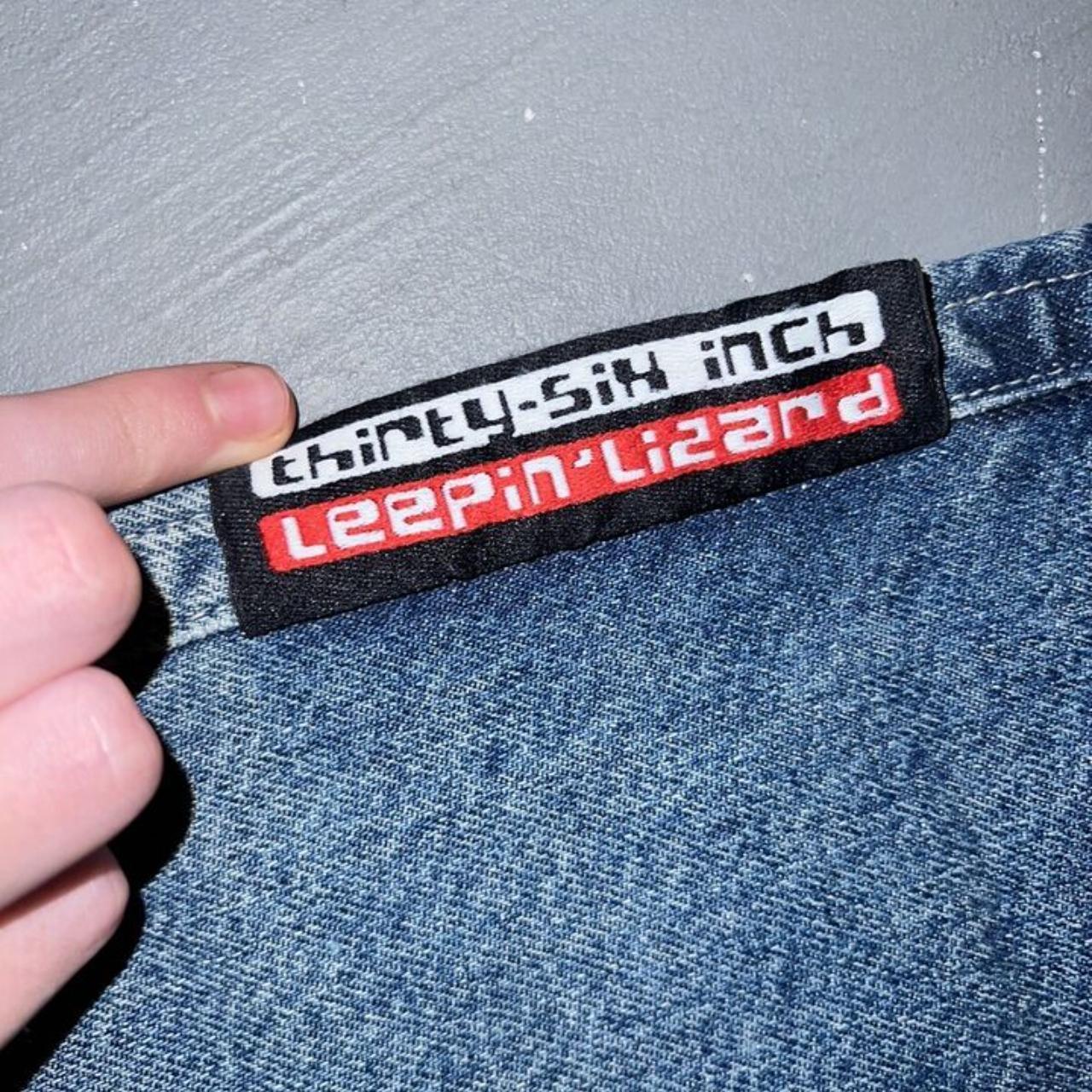 ‼️NwT‼️ 90's Rare Vintage JNCO LEAPIN LIZARD Wide Leg... - Depop