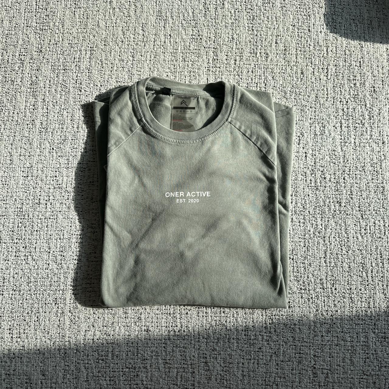 ONER ACTIVE Jersey long sleeve tee in color SAGE -... - Depop