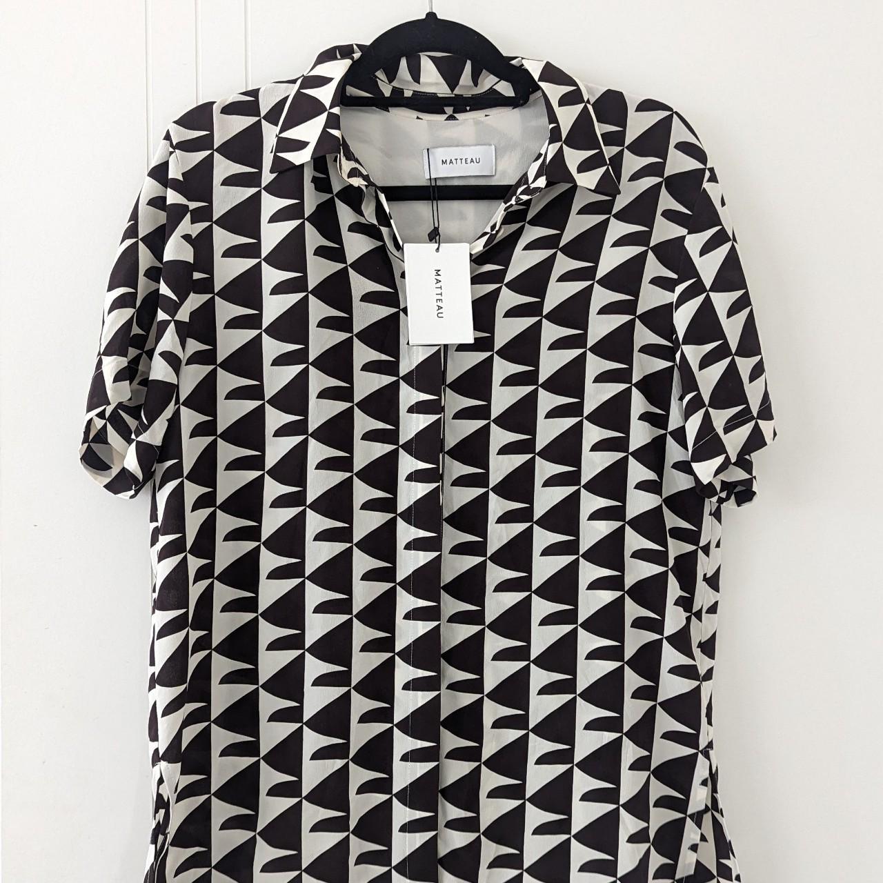 Matteau short sleeve shirt in Talavera Size 2... - Depop