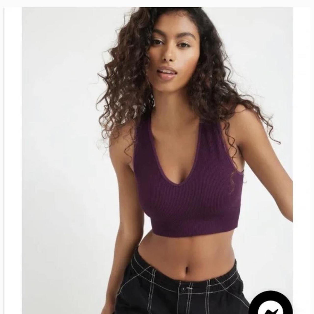 garage stella seamless plunge tank can fit xs and s... - Depop