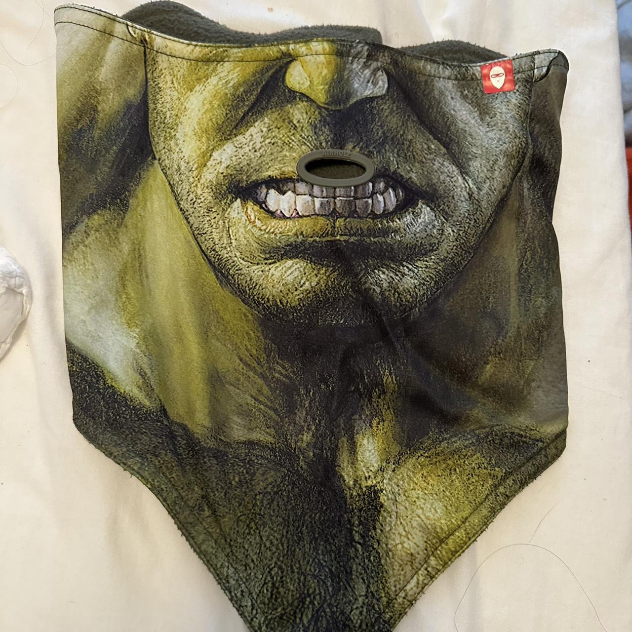 Airhole ski mask snood face mask hulk green - Depop