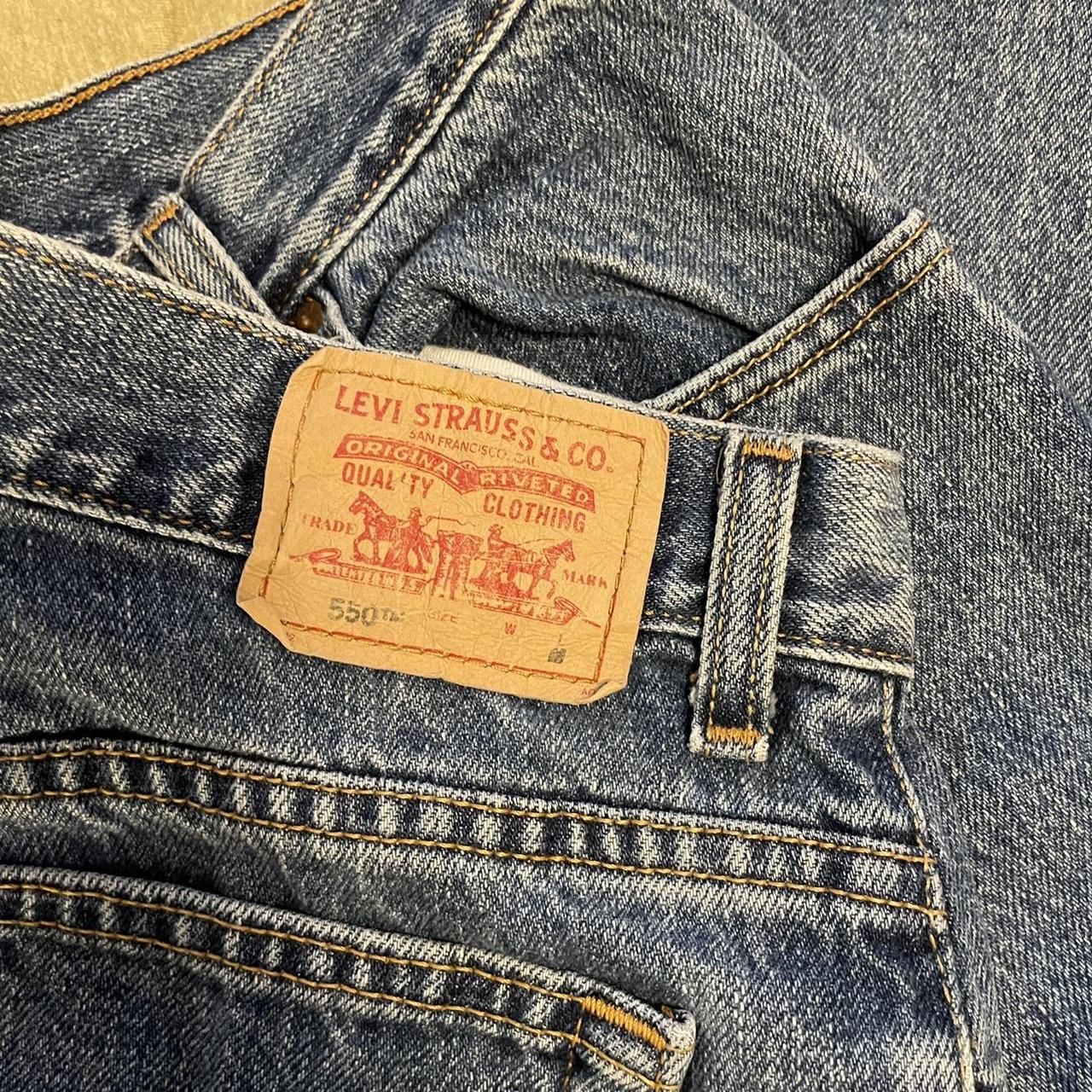 levi strauss co. 501 classic relaxed fit denim... - Depop