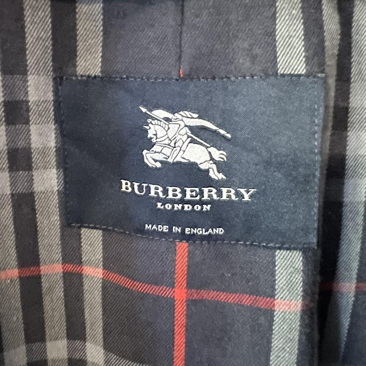 Burberry Navy Trench Coat Excellent Condition Size... - Depop