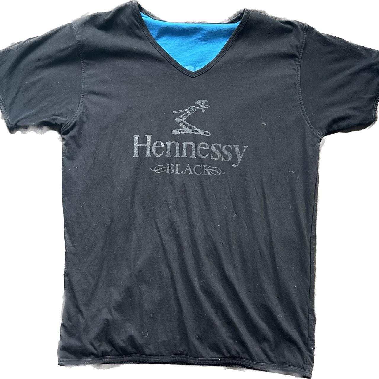 Hennessy black done different reverse-able tee shirt - Depop
