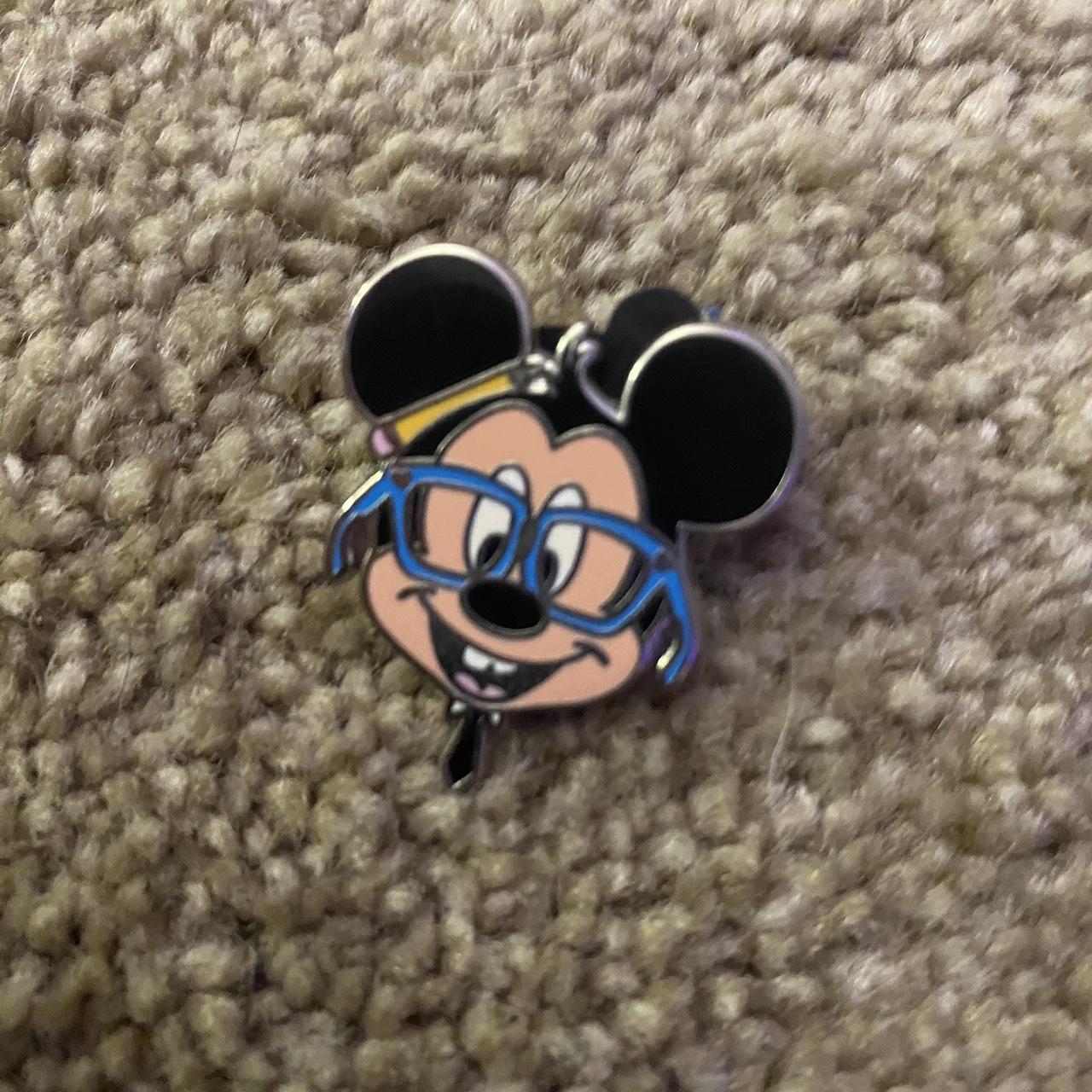 Disney Trading Pin Mickey Mouse Nerd Face #disney... - Depop