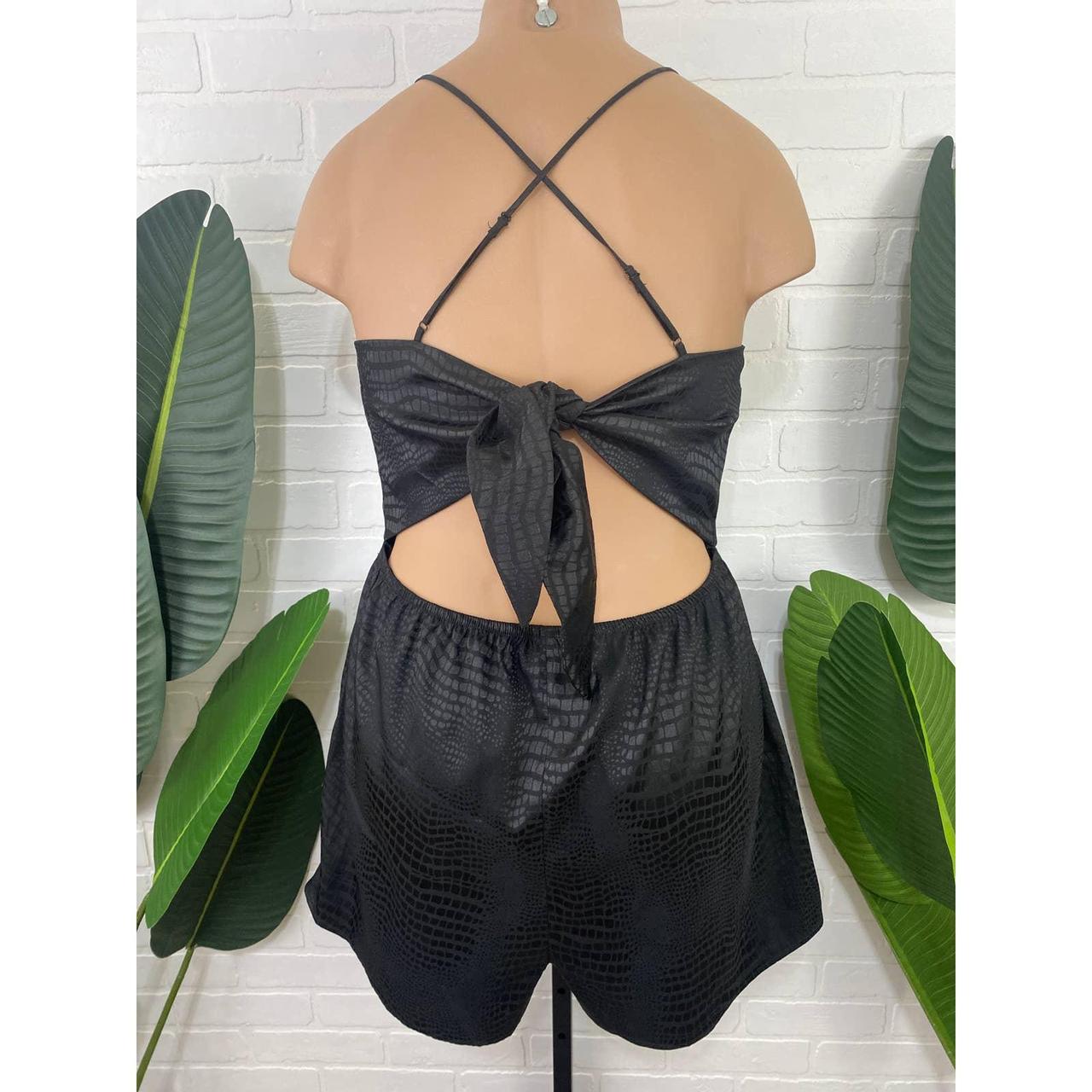 Garage Women's Black Playsuit-romper | Depop