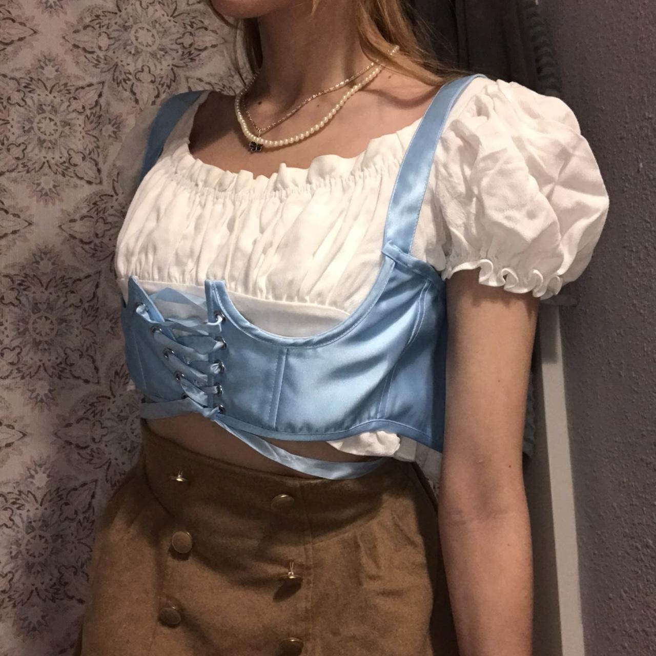 Sugar Thrillz Milkmaid Corset Top So So Cute Just Depop