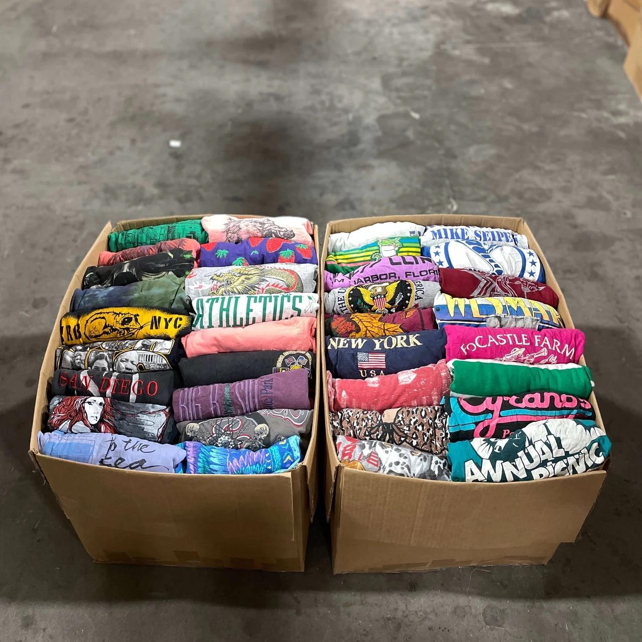 Mystery box of T-shirts, crewnecks, sweaters,... - Depop