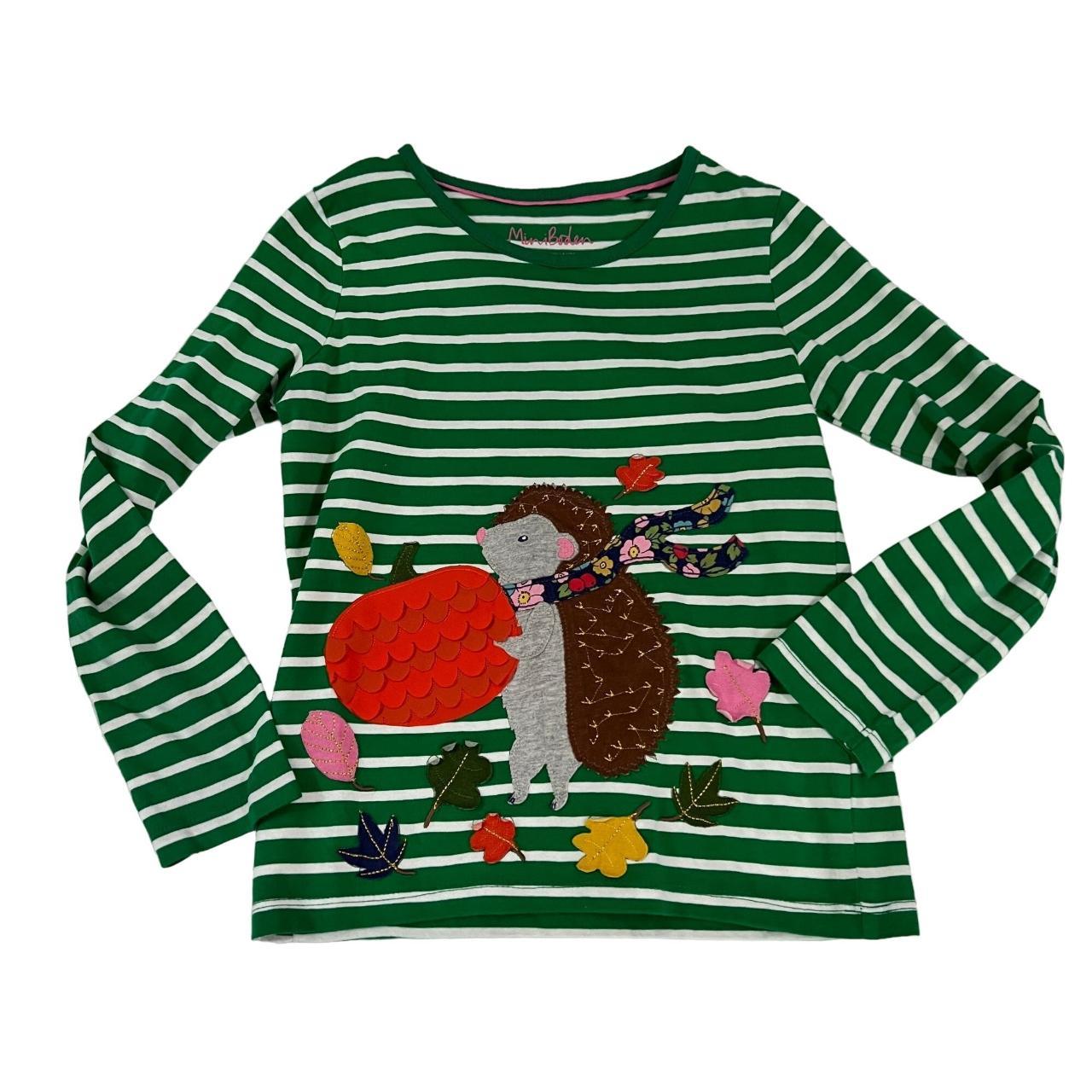 Mini Boden Big Appliqué T-shirt Highland Green/... - Depop