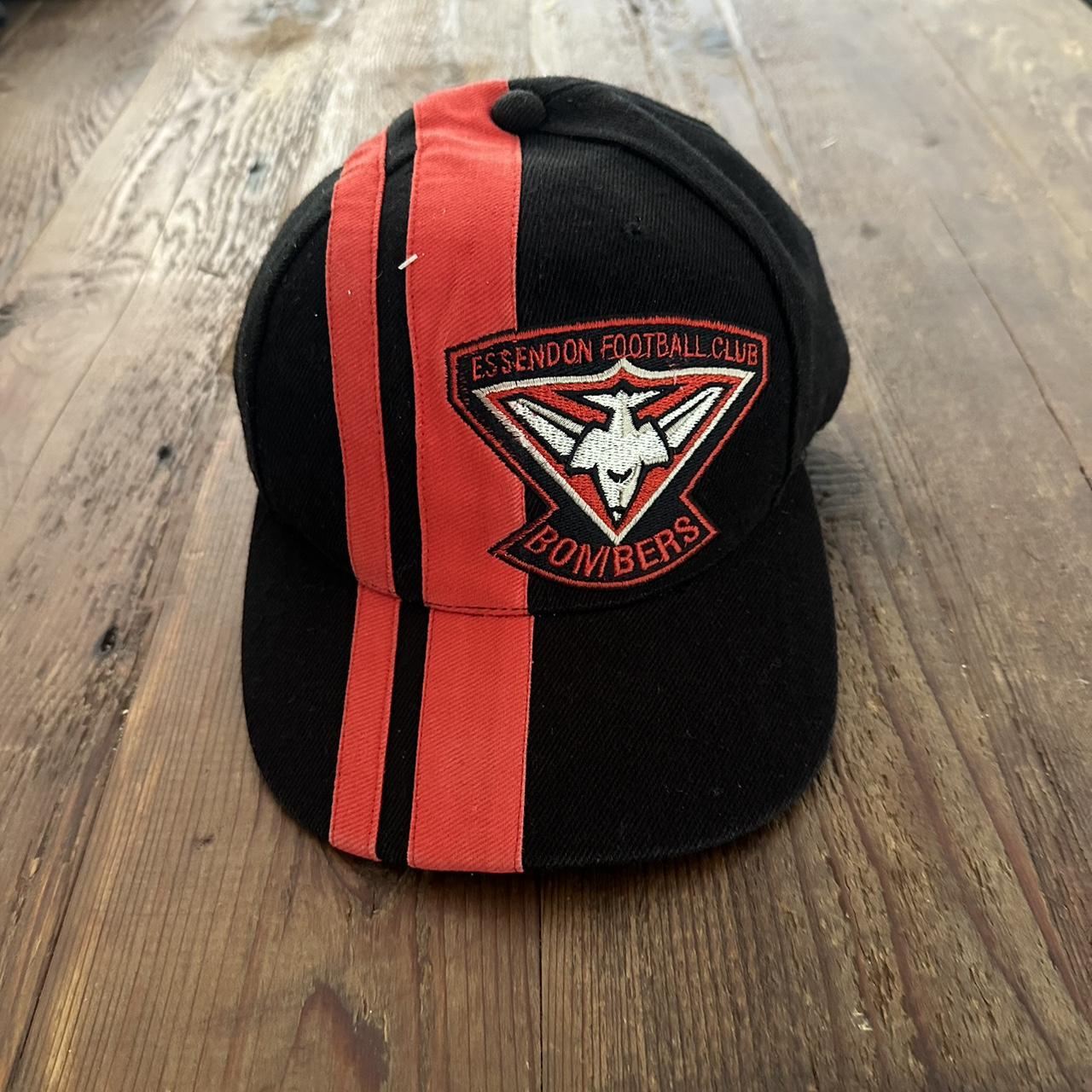 AFL Essendon Bombers Vintage Retro Snapback Cap VFL... - Depop
