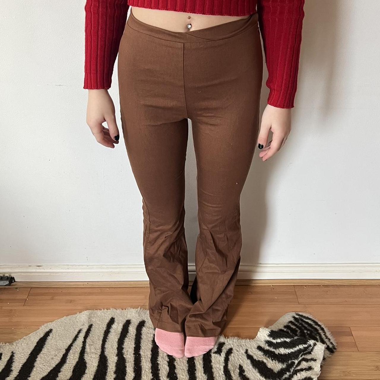Urban Outfitters Womens Tan And Brown Trousers Depop
