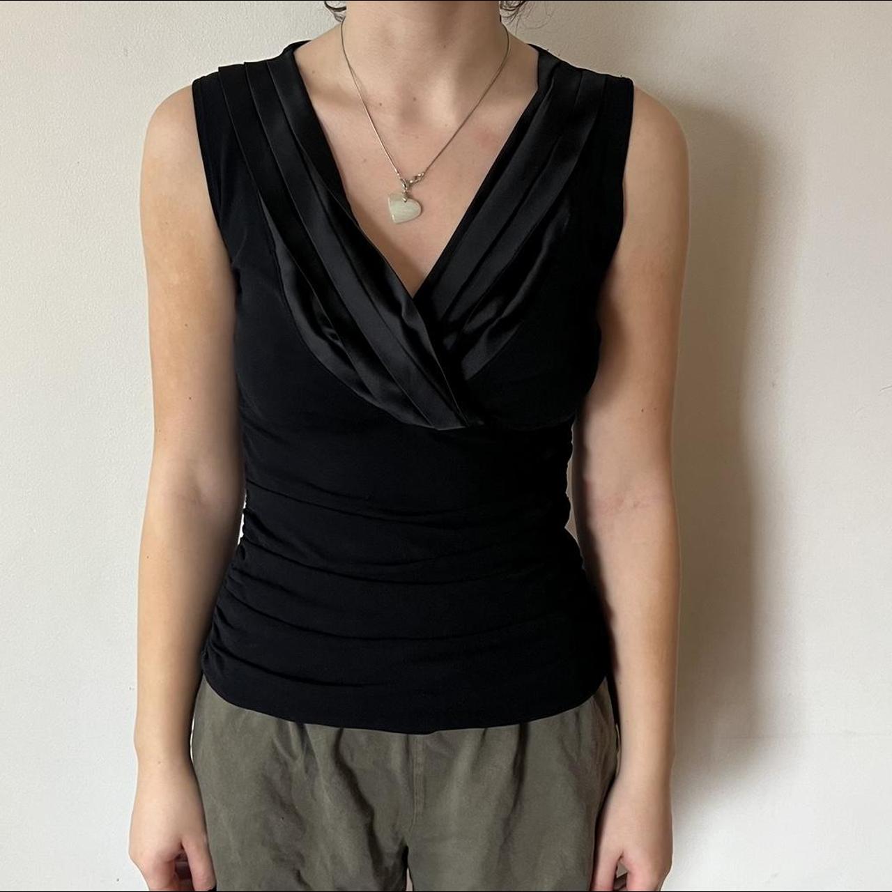 Jane Norman Women's Black Vest | Depop
