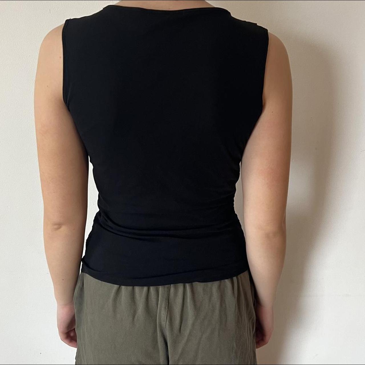 Jane Norman Women's Black Vest | Depop