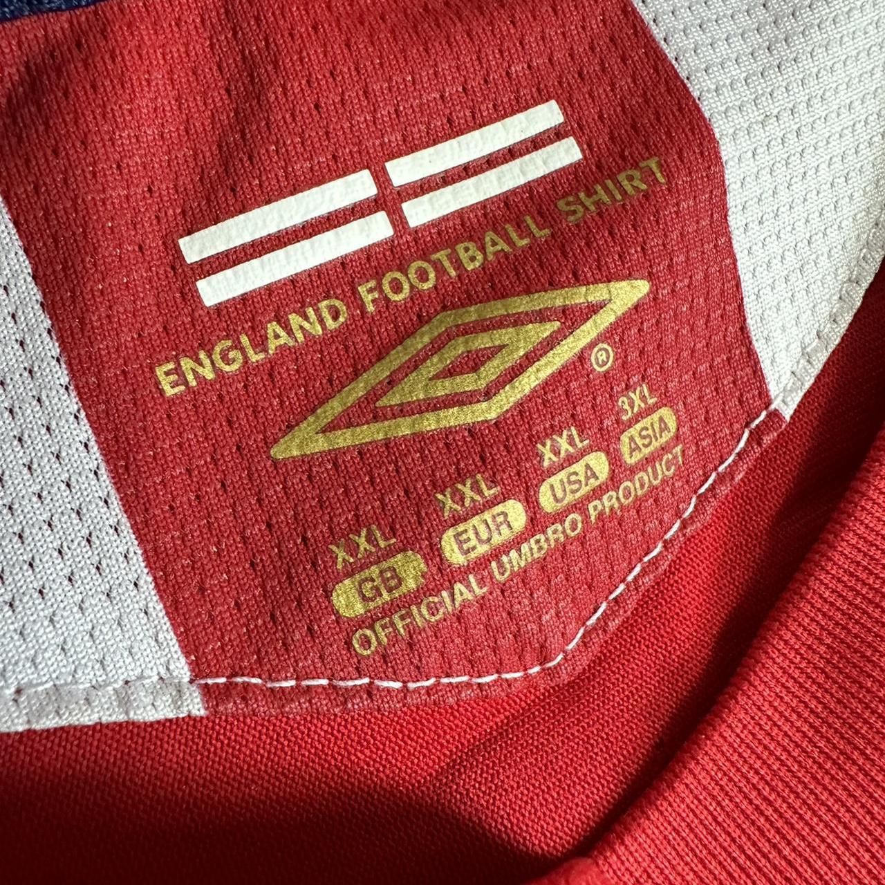 England Umbro Football Shirt Kit Jersey 2006/2008... - Depop