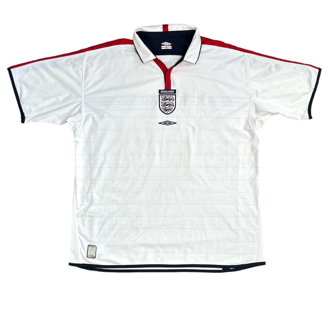 England Umbro Football Shirt Kit Jersey 2003/2004... - Depop