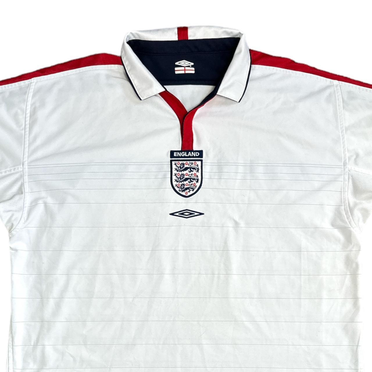 England Umbro Football Shirt Kit Jersey 2003/2004... - Depop