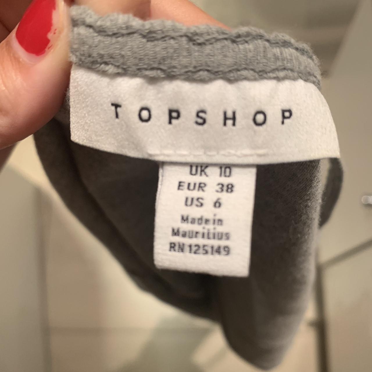 Topshop grey basic vest top Perfect condition UK... - Depop