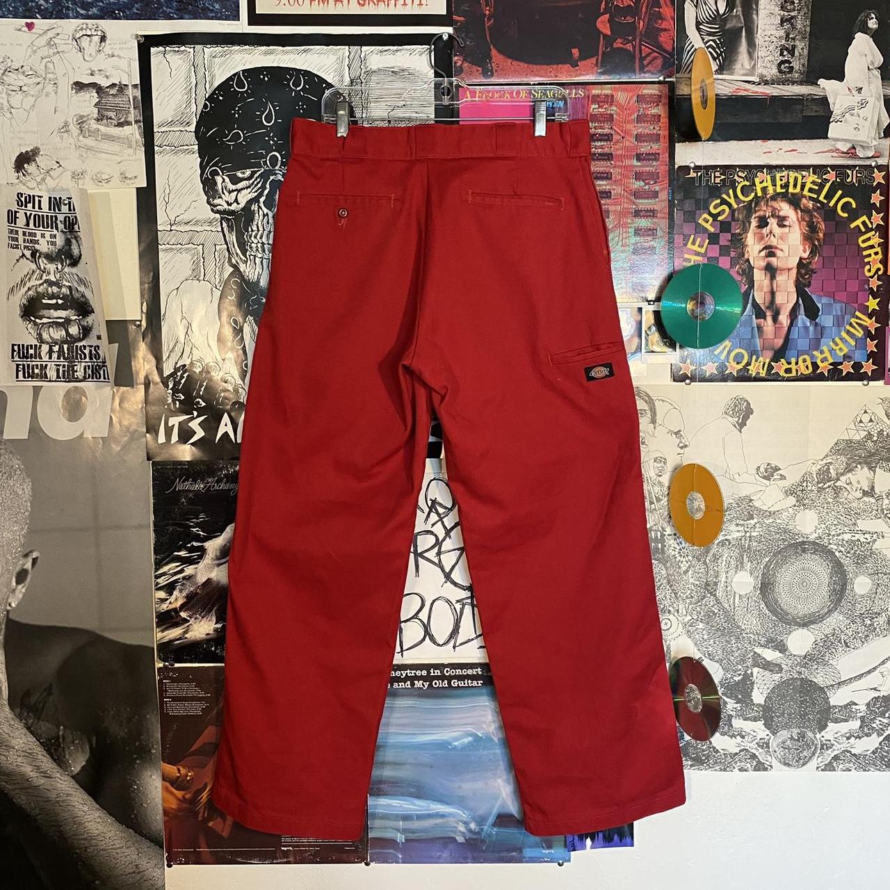 Dickies Men's Red Trousers | Depop