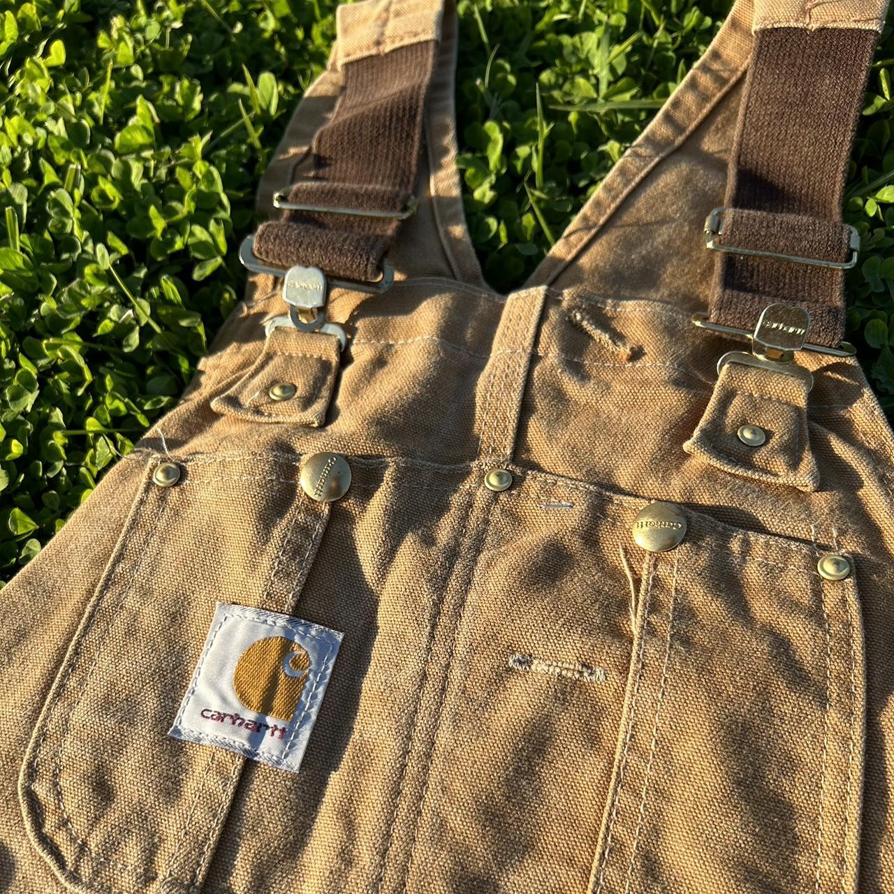 Carhartt Men's Brown Dungarees-overalls | Depop