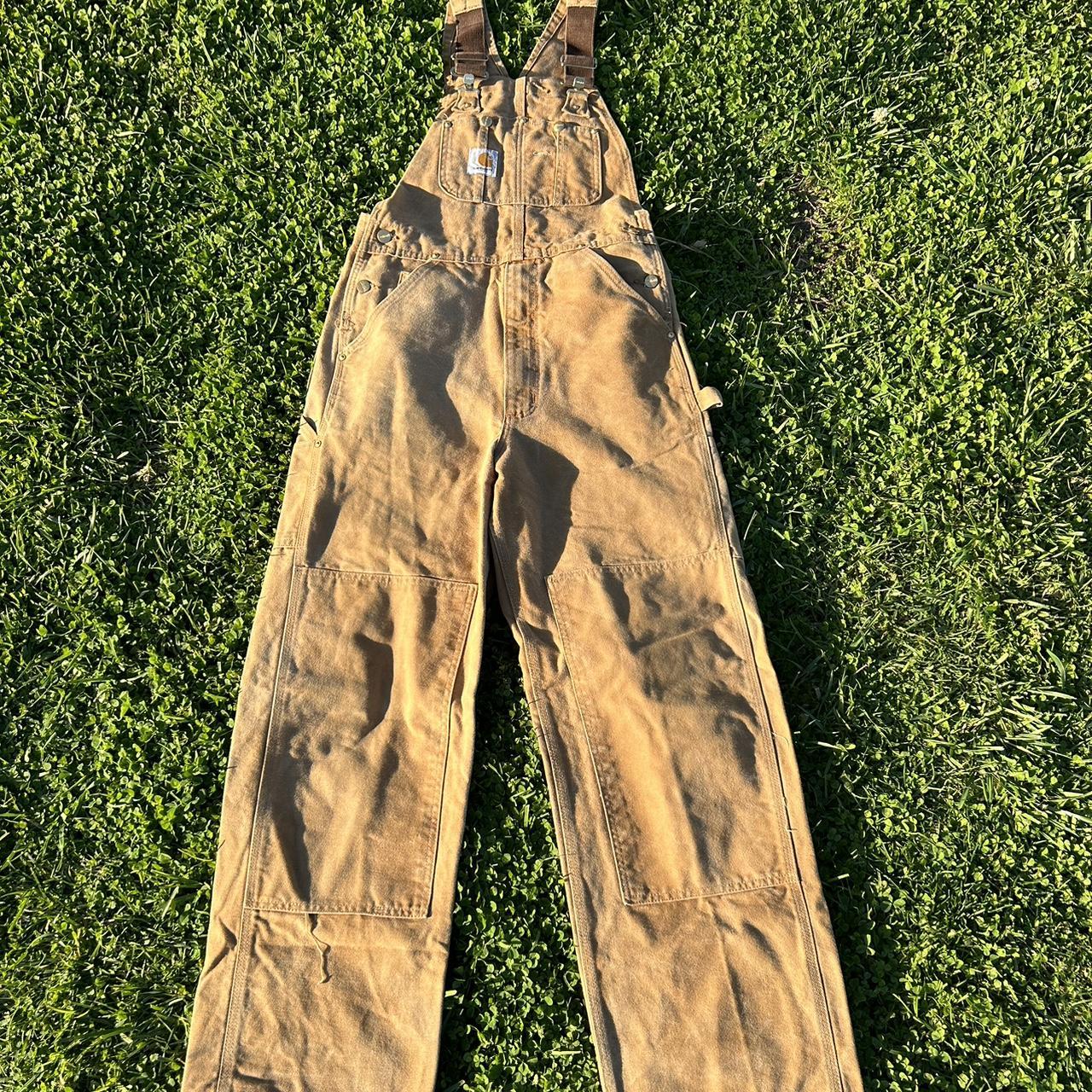 Carhartt Men's Brown Dungarees-overalls | Depop