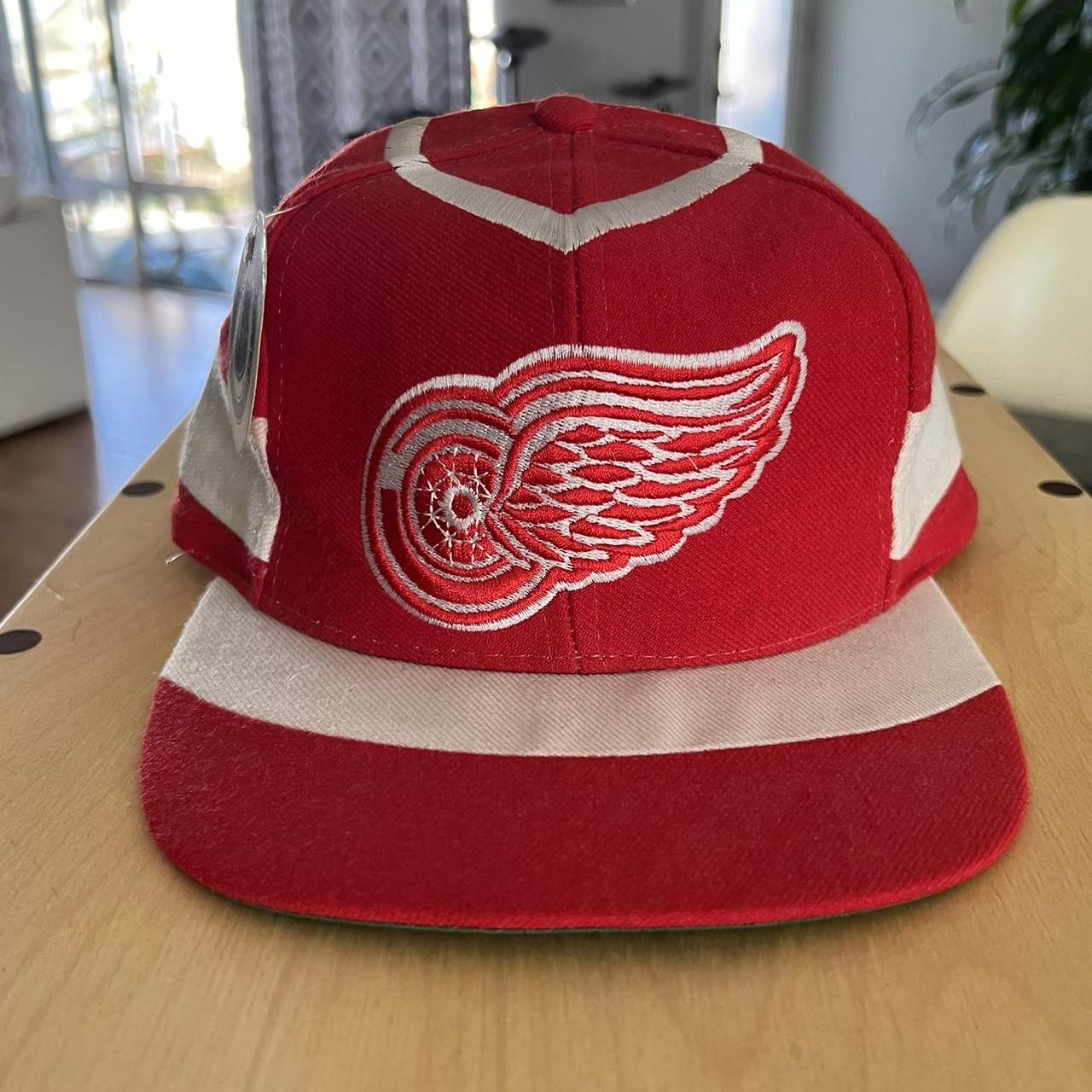 Vintage Detroit Red Wings SnapBack hat. New with... - Depop