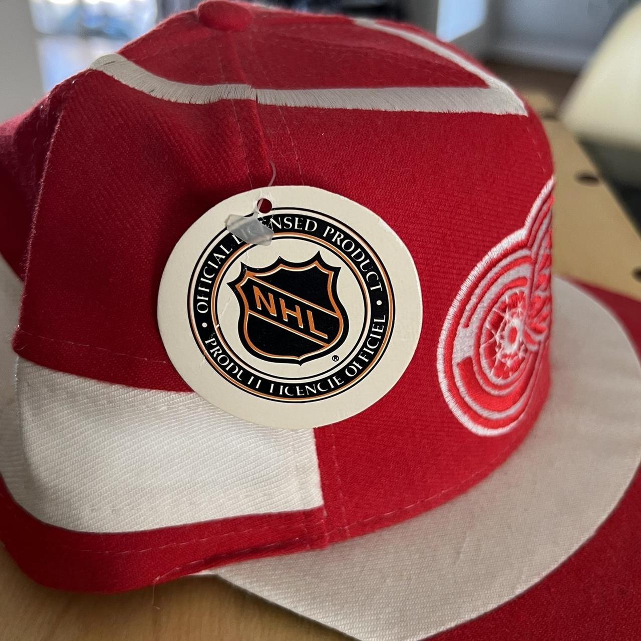 Vintage Detroit Red Wings SnapBack hat. New with... - Depop