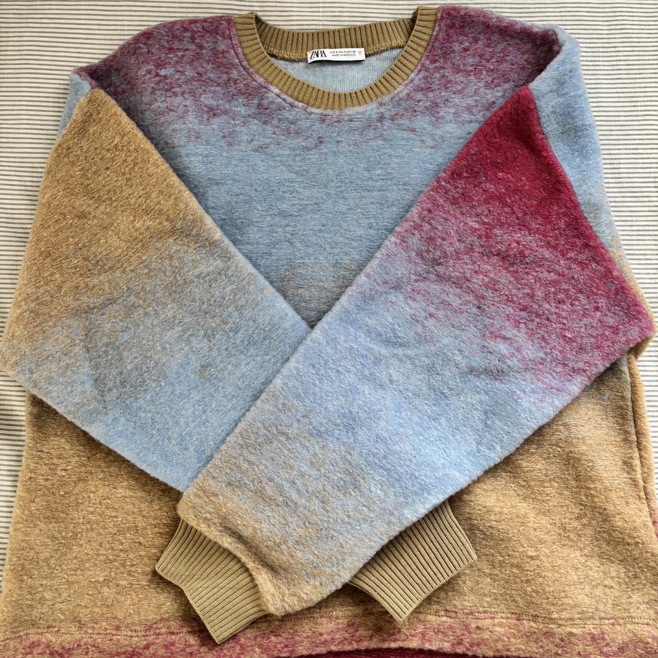 Zara super soft knit ombre sweater - size: S -... - Depop