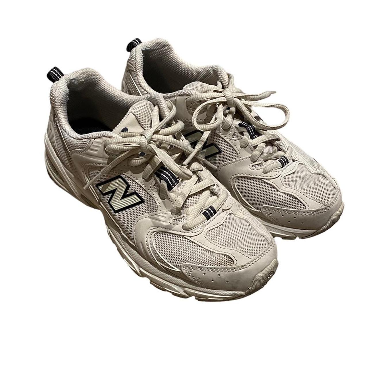 New Balance Women's Cream Trainers | Depop