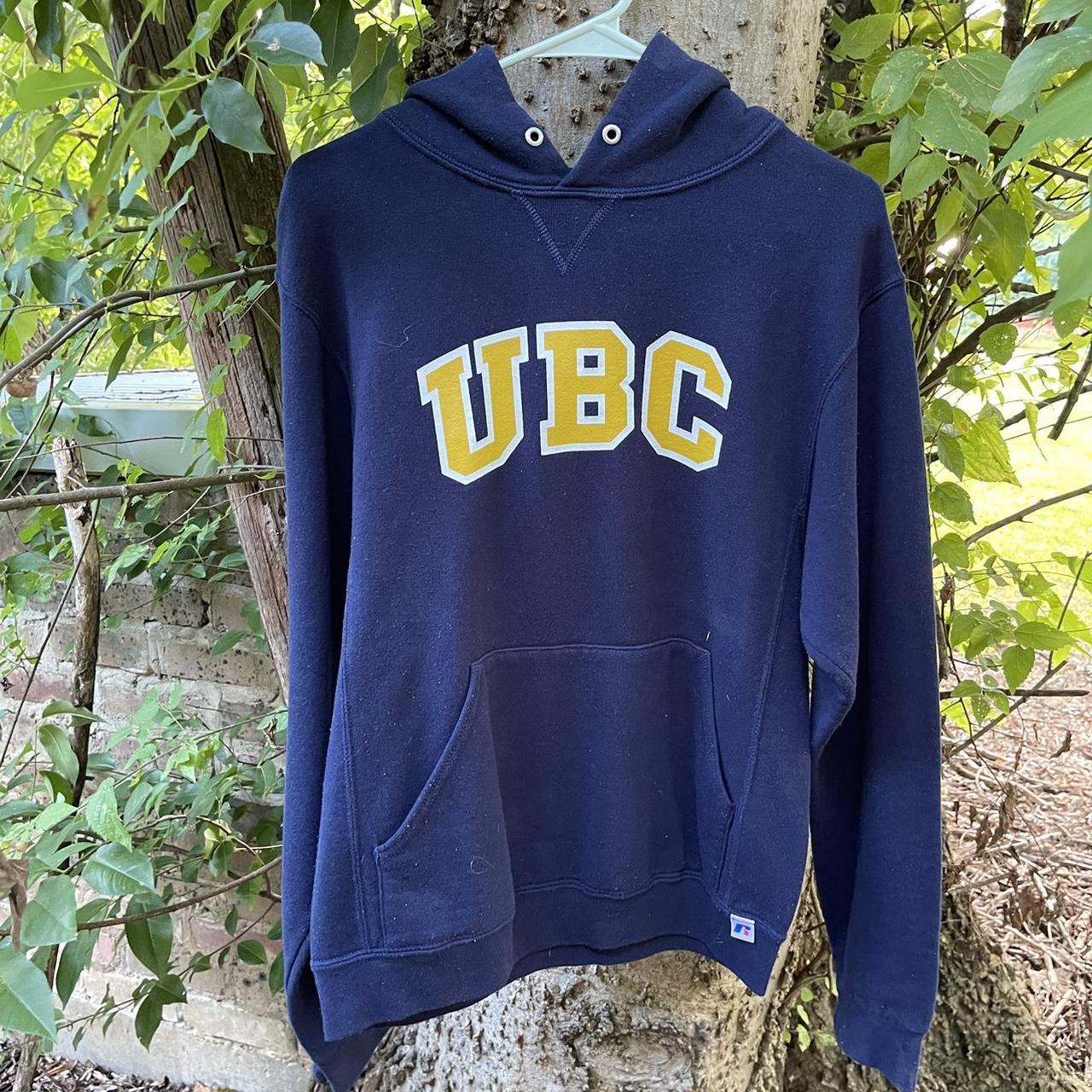 University Of British Columbia Russell Athletic Navy... - Depop