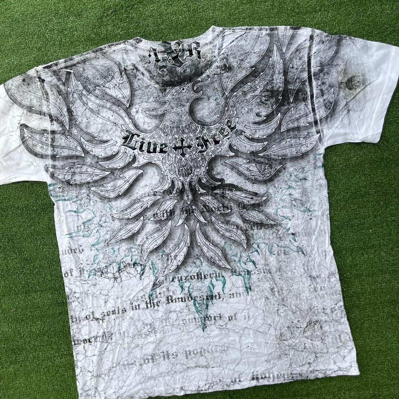 Xzavier Wings Cross Patron Saint AXR T Shirt Y2K... - Depop