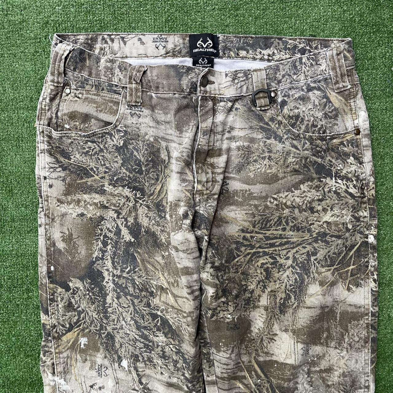 Vintage Realtree Camo Camouflage Pants Wide Leg... - Depop