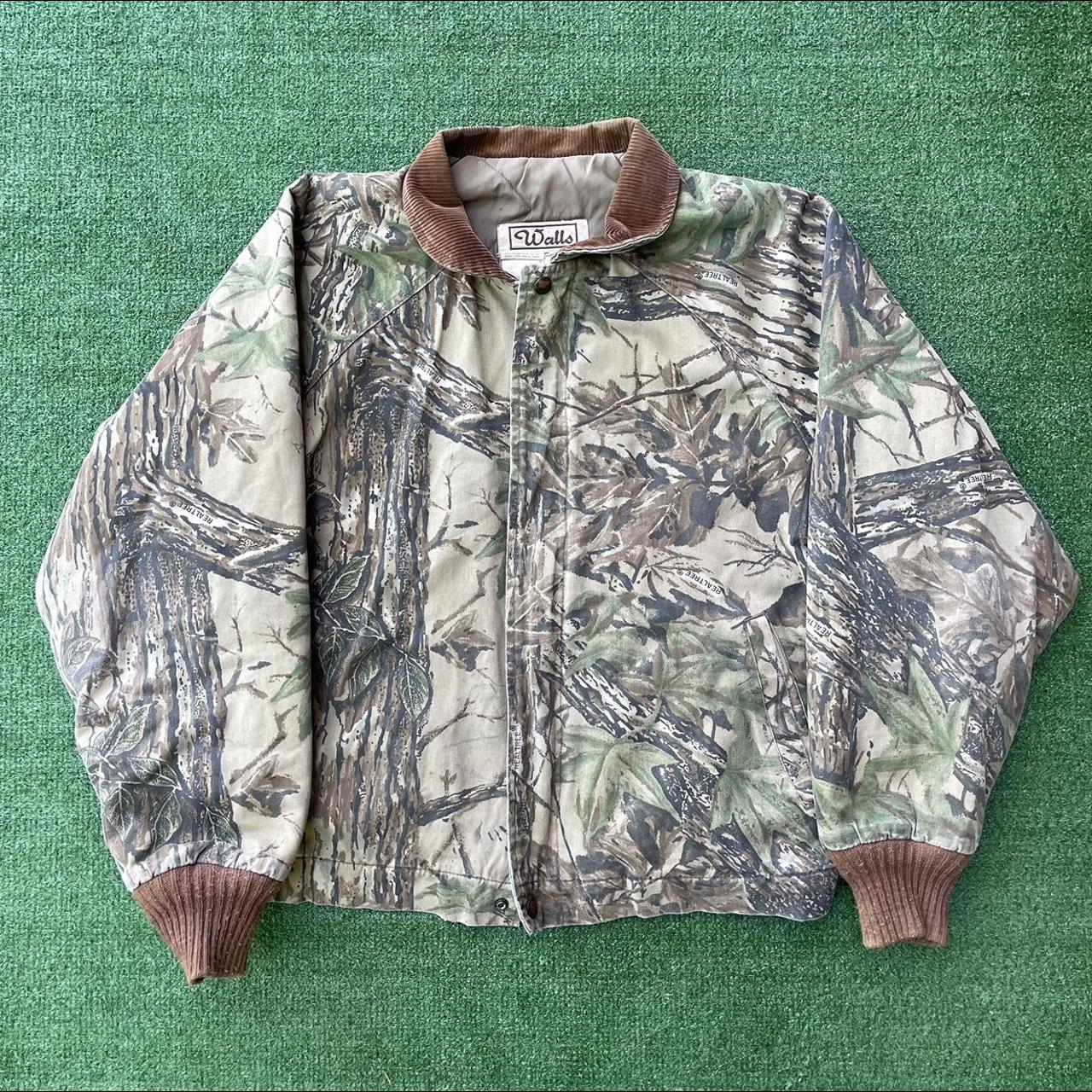 Vintage Realtree Camo Camouflage Full Zip Jacket... - Depop