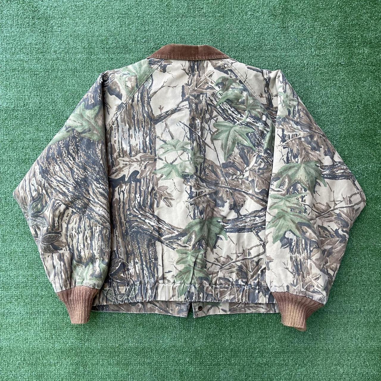 Vintage Realtree Camo Camouflage Full Zip Jacket... - Depop