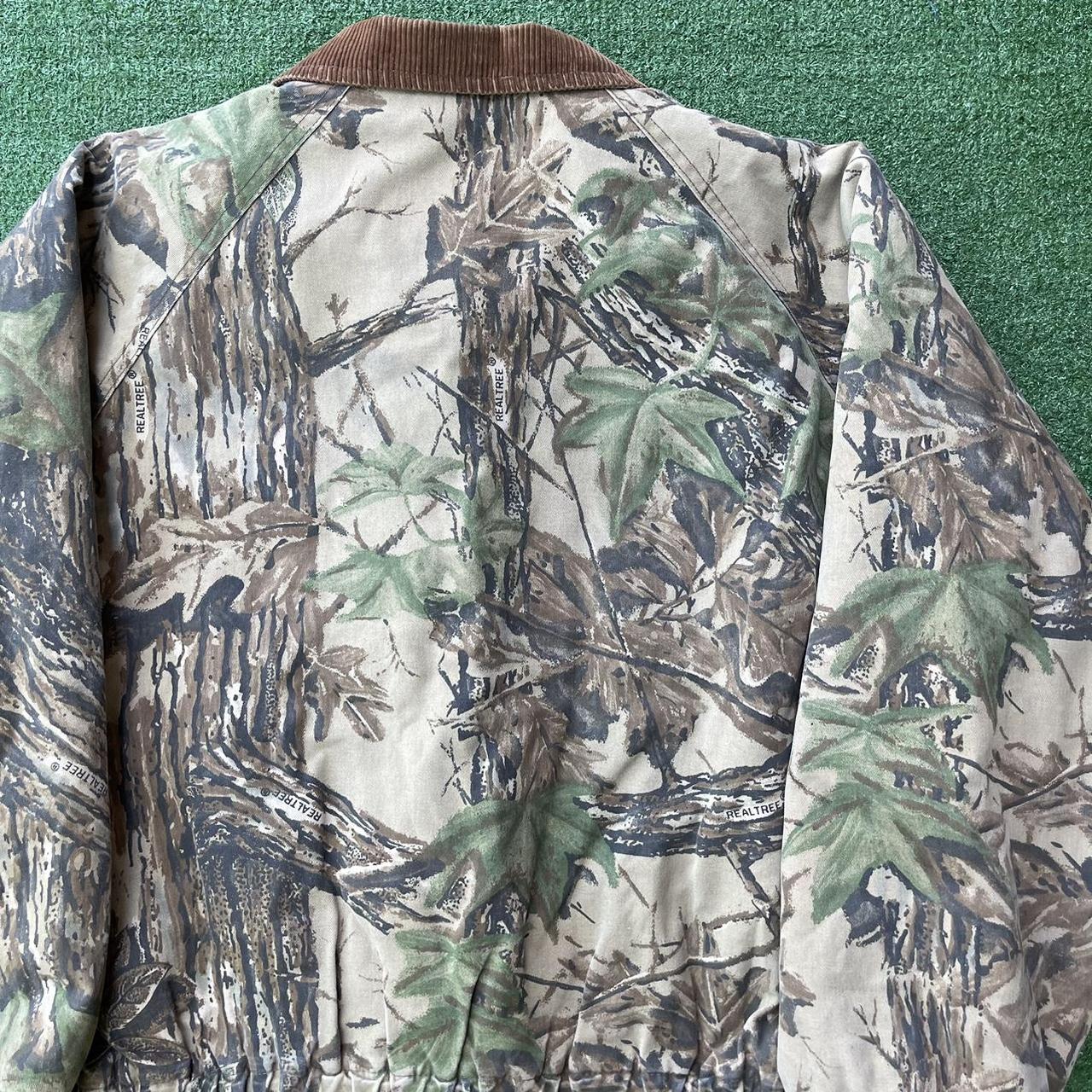 Vintage Realtree Camo Camouflage Full Zip Jacket... - Depop