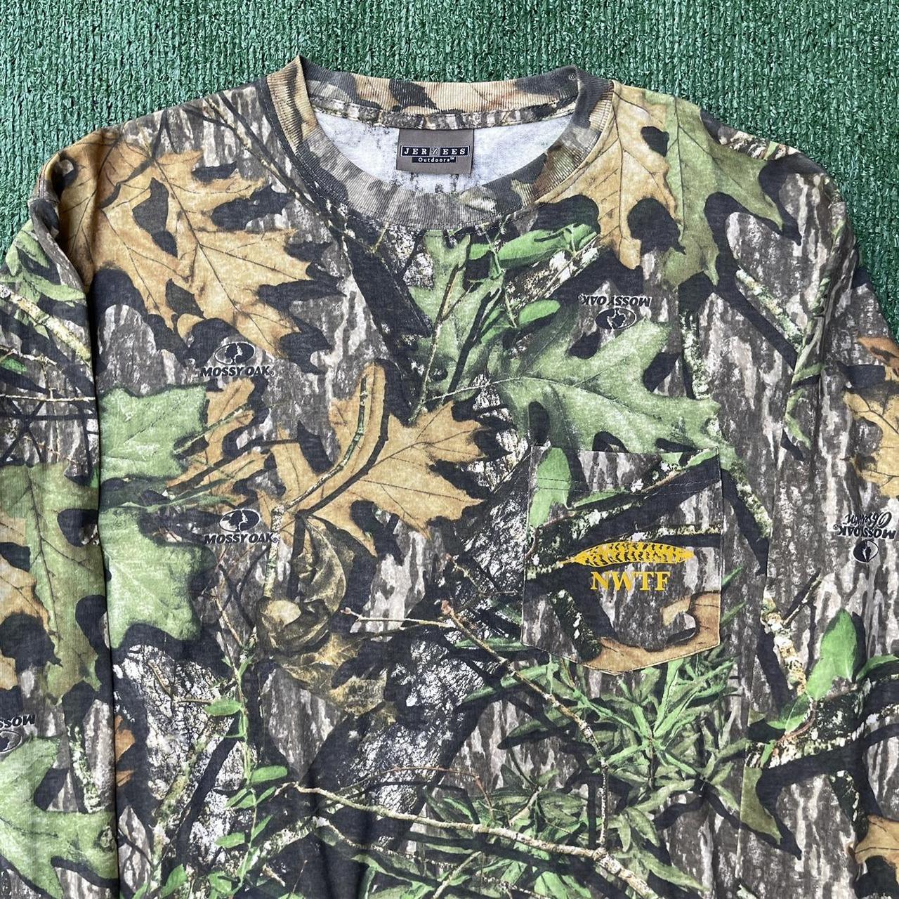 Vintage 90s Jerzees Mossy Oak Obsession Camo... - Depop