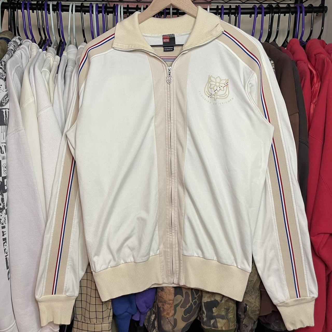 Vintage Y2K Diesel Track Jacket Flourish of Triumph... - Depop
