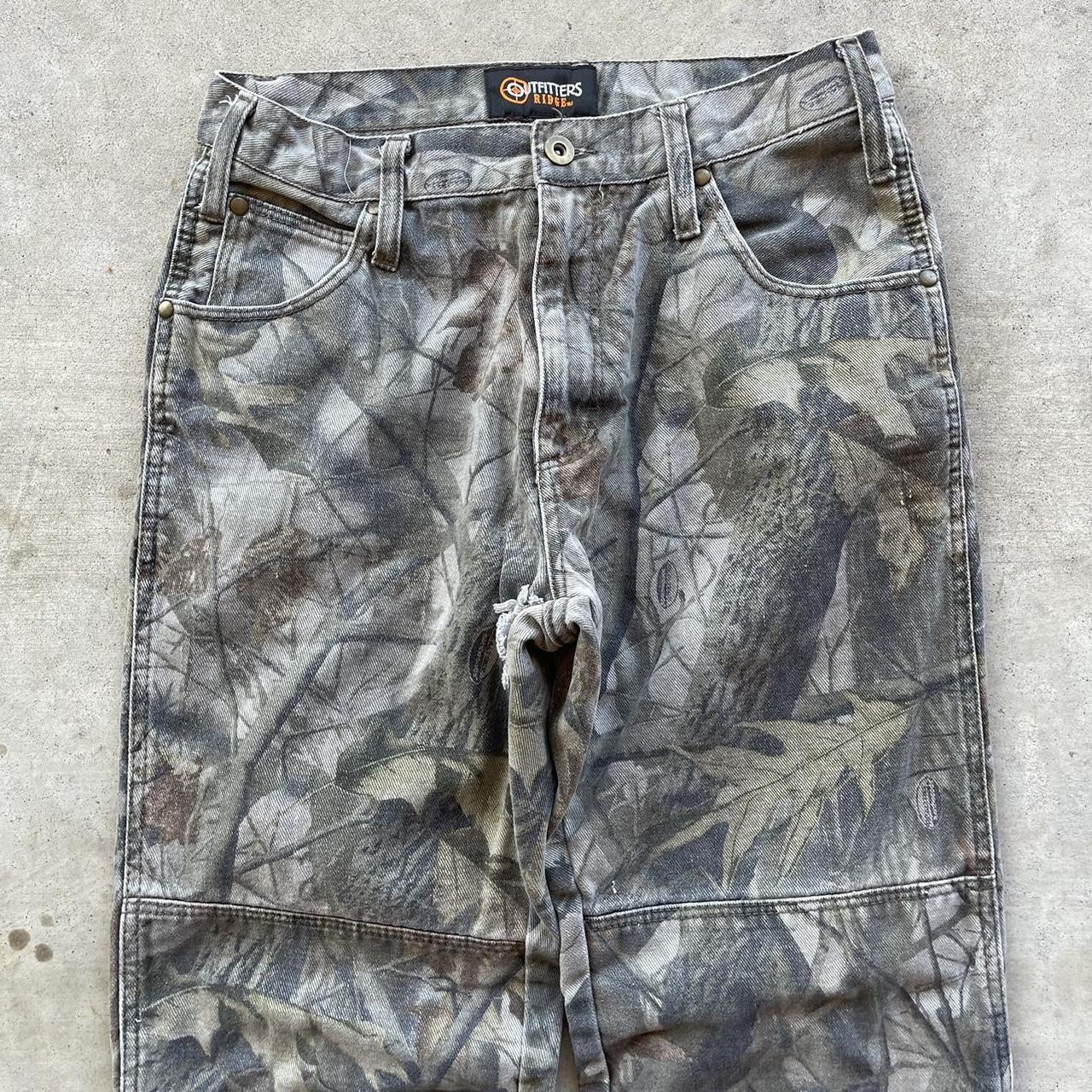 Vintage Y2K Realtree Faded Camo Camouflage Double... - Depop