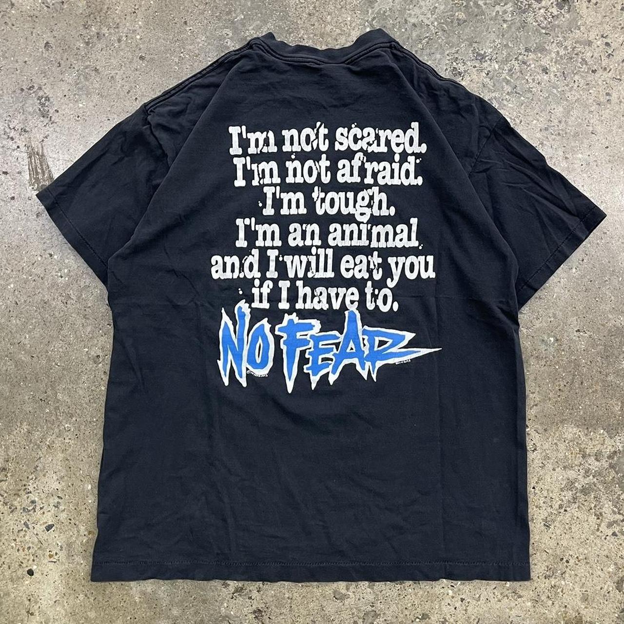 Vintage 90s No Fear I’m Not Scared Afraid Single... - Depop