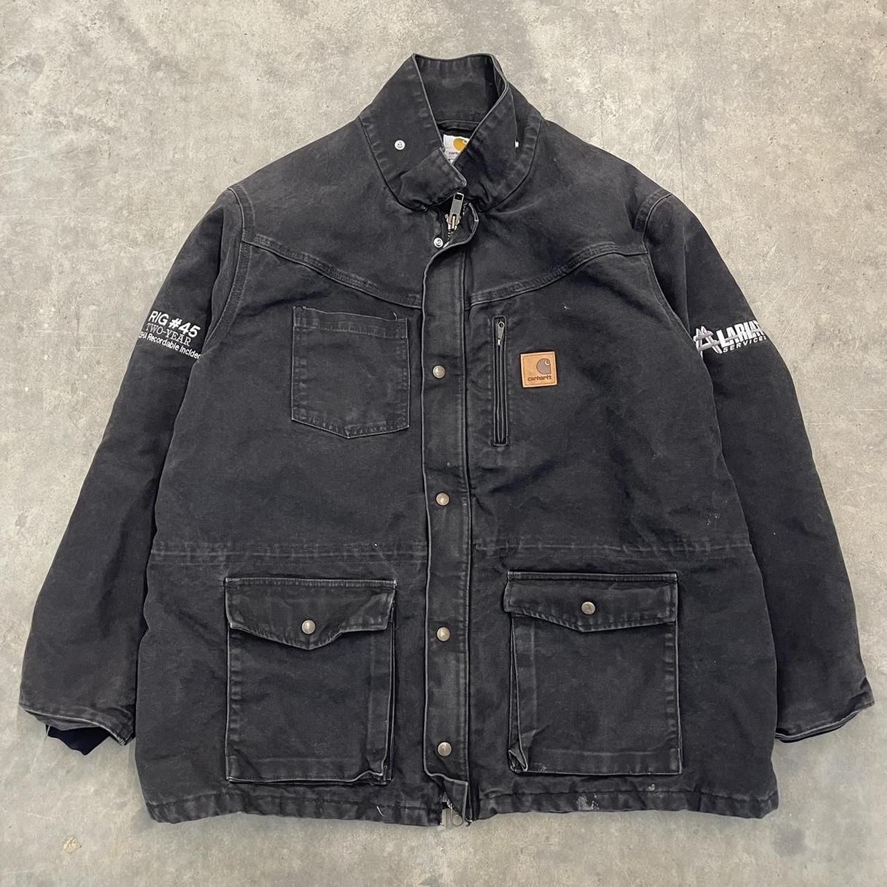 Vintage Carhartt Canvas Rancher Zip Up Heavyweight... - Depop