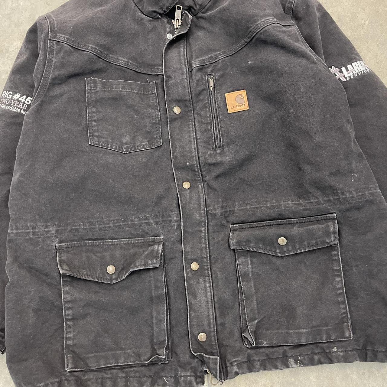 Vintage Carhartt Canvas Rancher Zip Up Heavyweight... - Depop