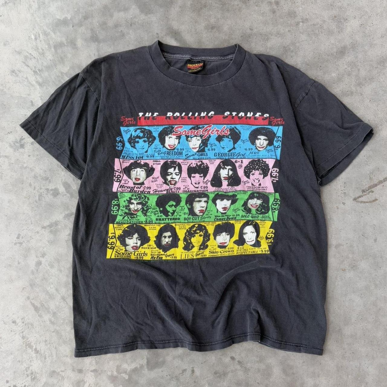 Vintage 1989 The Rolling Stones Some Girls Band Tour... | Depop