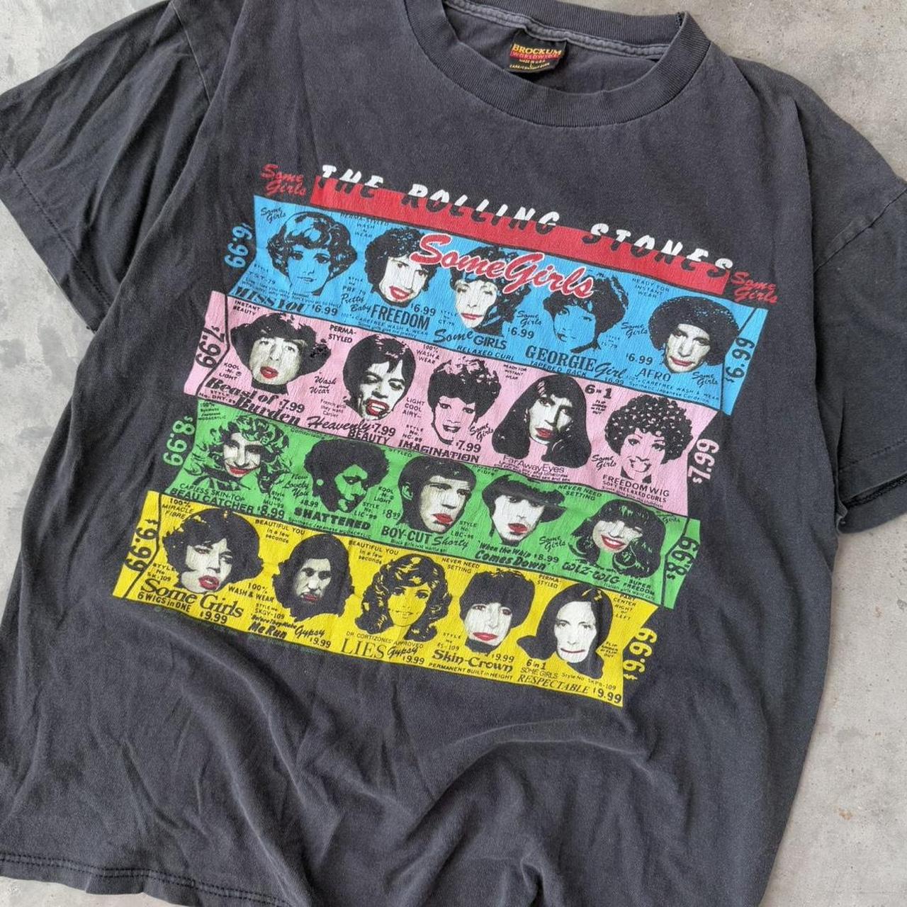 Vintage 1989 The Rolling Stones Some Girls Band Tour... | Depop