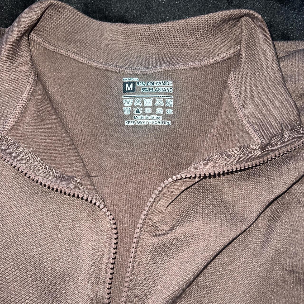 PLT matching gym set - brown Size M top Size S... - Depop