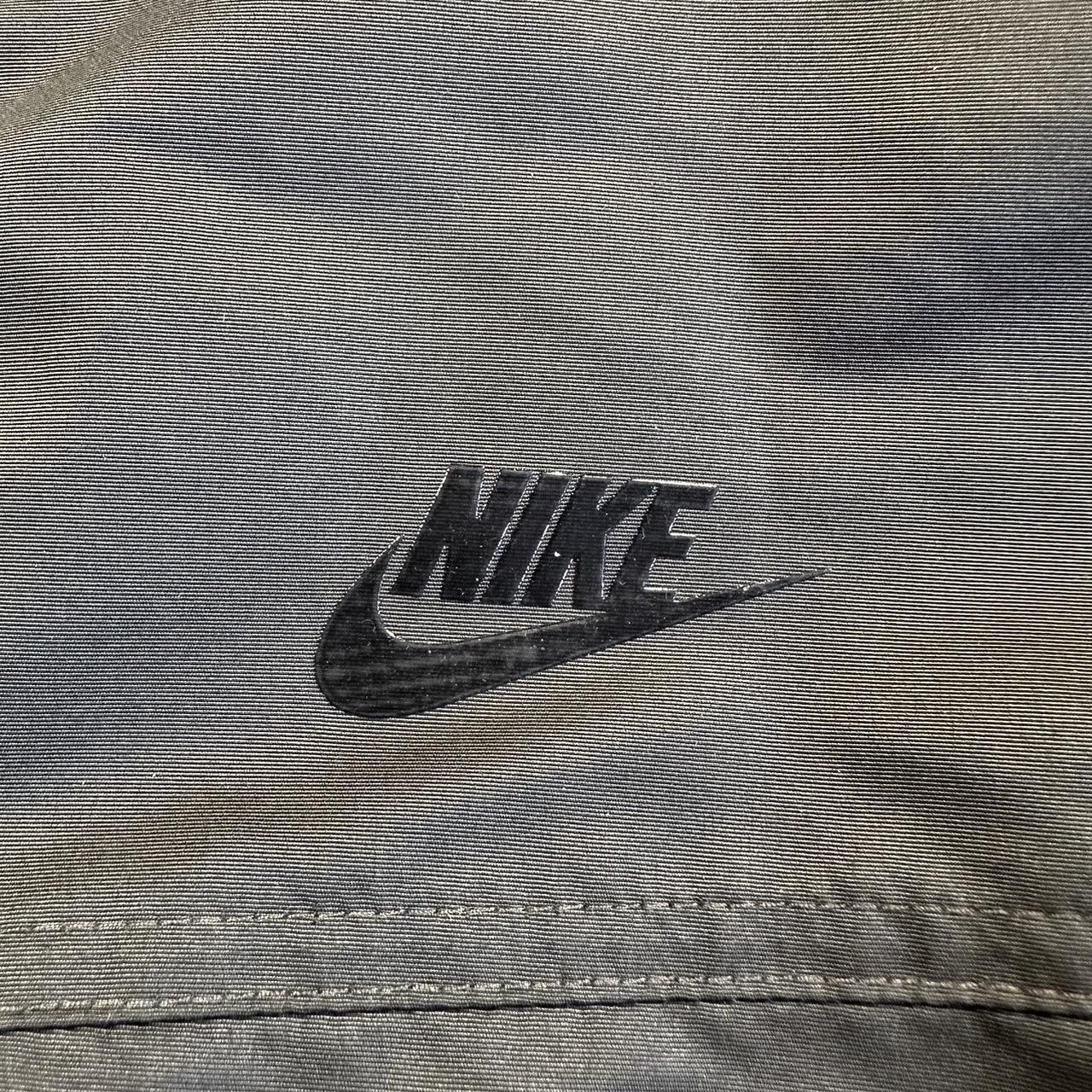 Nike shell bomber style utility green vintage jacket... - Depop