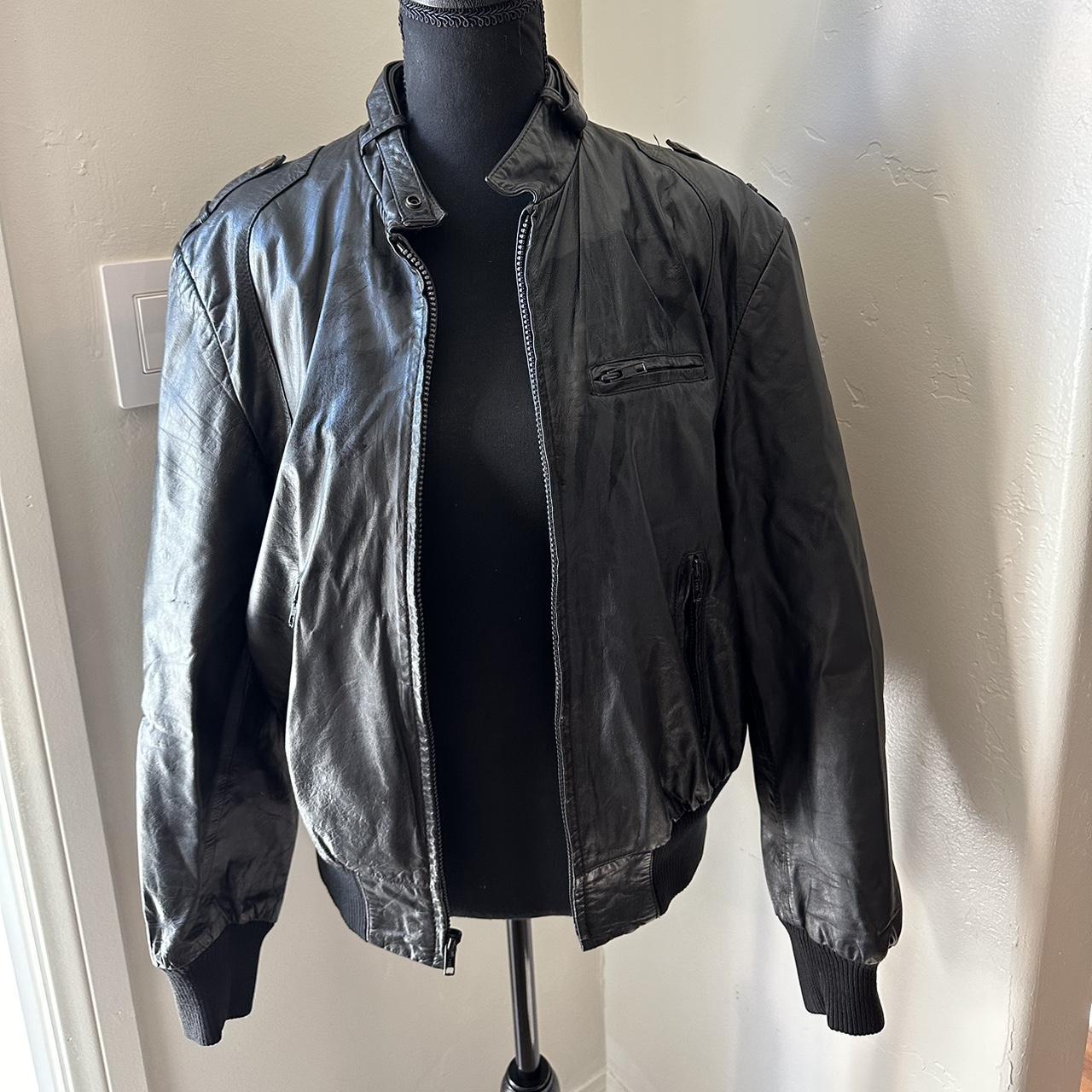 Wilson’s Suede & Leather Bomber Jacket Size EU 42 -... - Depop